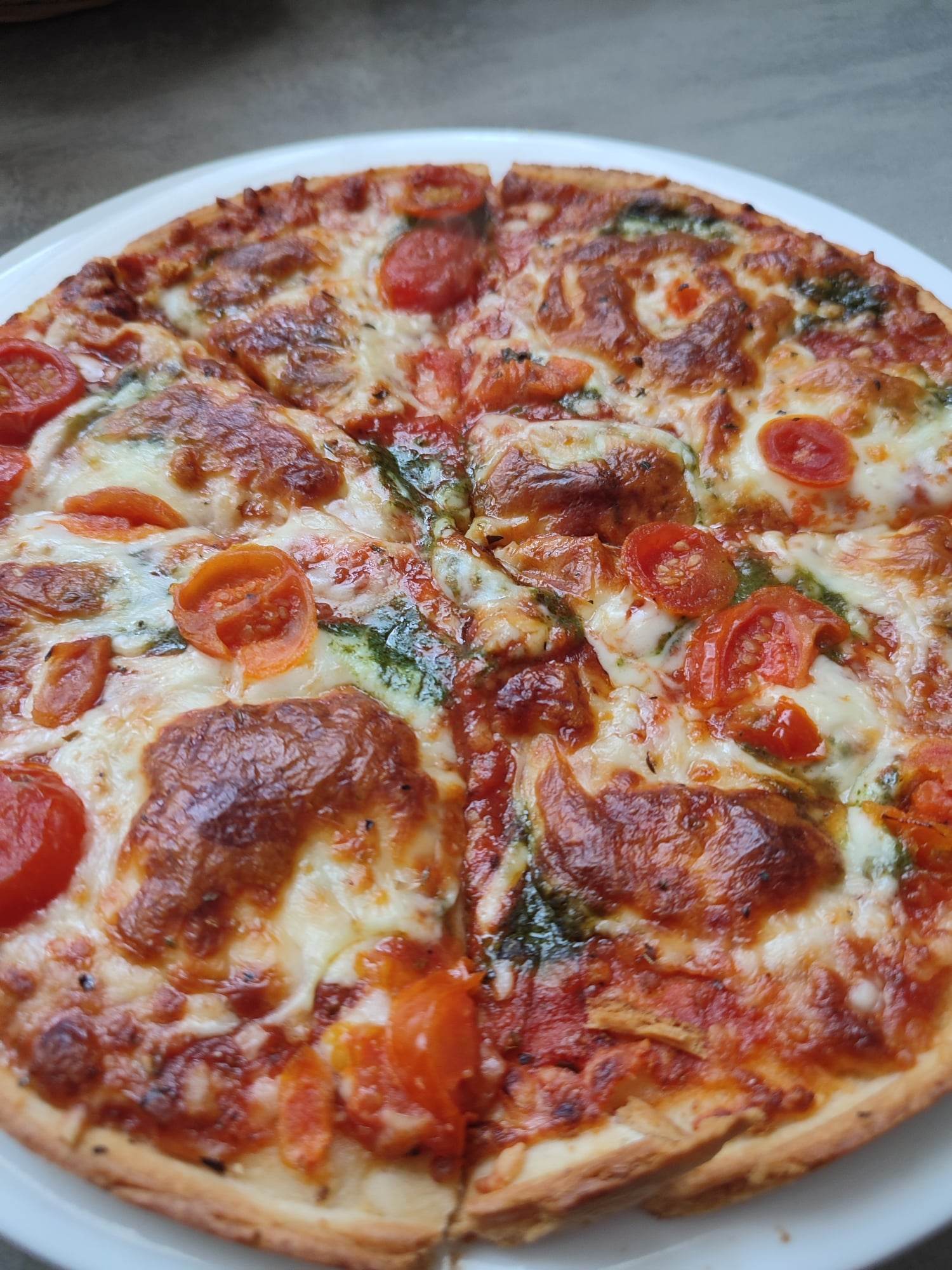 Healthy Homemade Oat Crust Pizza