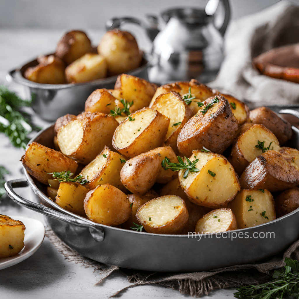 Crispy and Fluffy Roast Potatoes - mynrecipes